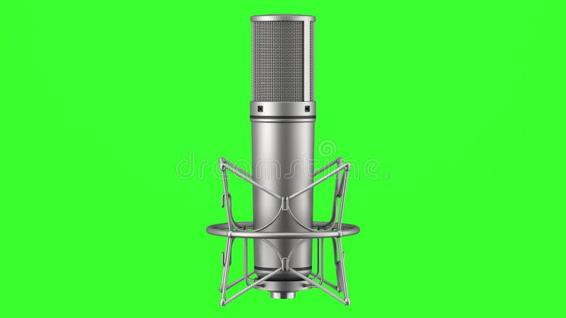 News Conference, Hands Holding Microphones on Green Screen, Looping, 3D ...