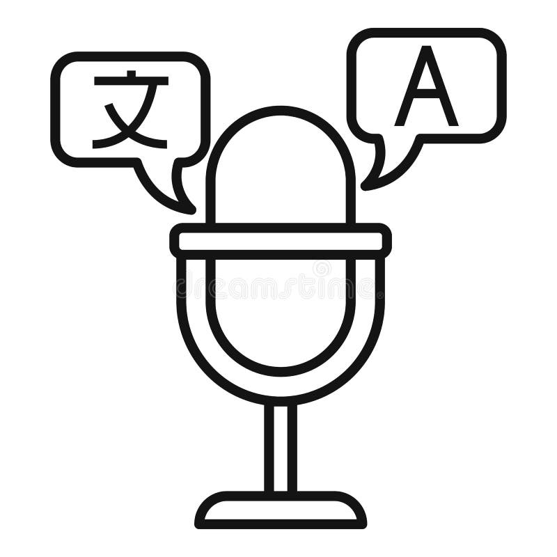 Audio Translation Stock Illustrations – 1,066 Audio Translation Stock ...