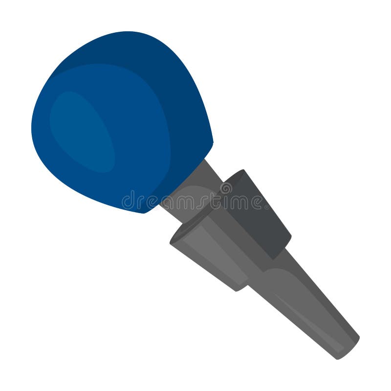 Studio Microphone Vector Icon.Cartoon Vector Icon Isolated on White ...