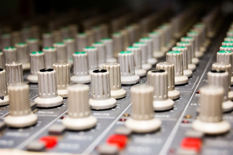 Studio Mixer stock photo. Image of equipment, audio, analog - 1000974