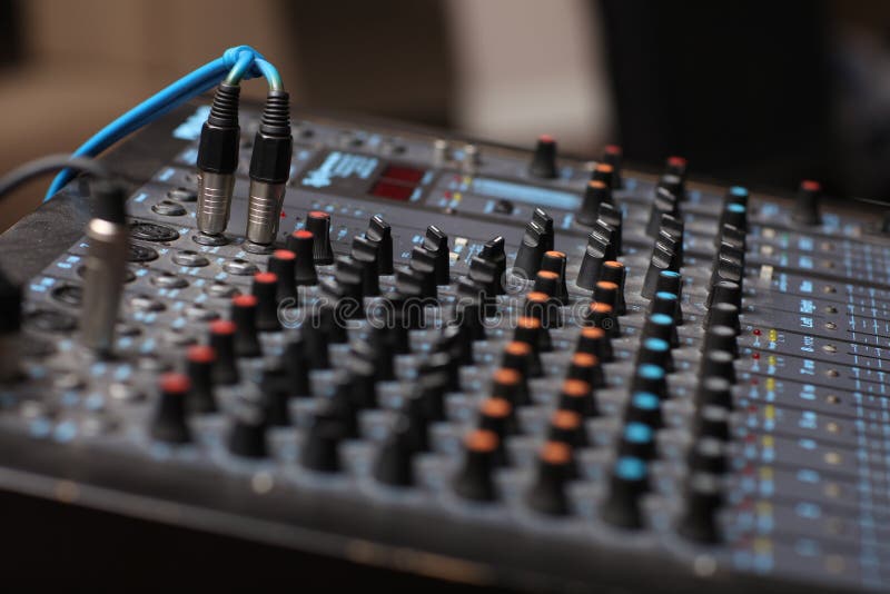 Studio mixer stock image. Image of adjust, button, studio - 13498177