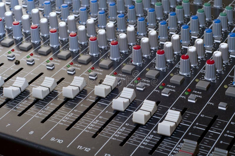 Studio Mixer stock image. Image of engineering, mixer - 19893959
