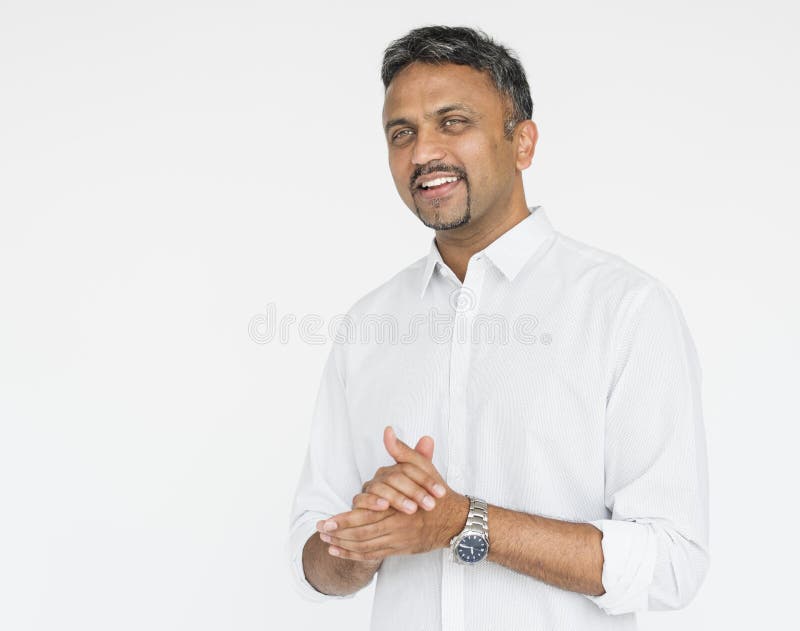 Studio People Shoot Portrait Isolated on White Stock Image - Image of ...