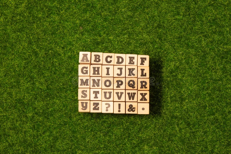 A Studio Photo Alphabet Letters Abc Wood Stock Photo - Image of ...