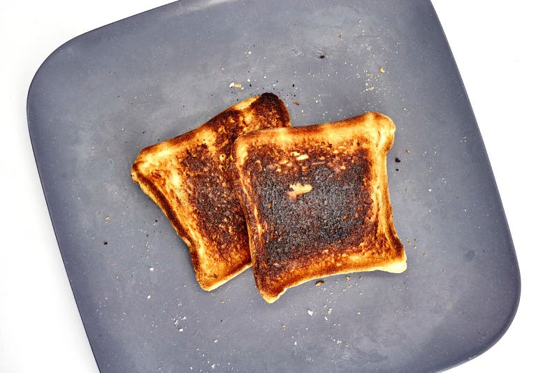 Burnt Toast stock photo. Image of burnt, meal, sandwich - 100625188