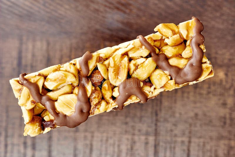 Choc Coated Nut Bar stock photo. Image of breakfast, sweet - 98350330