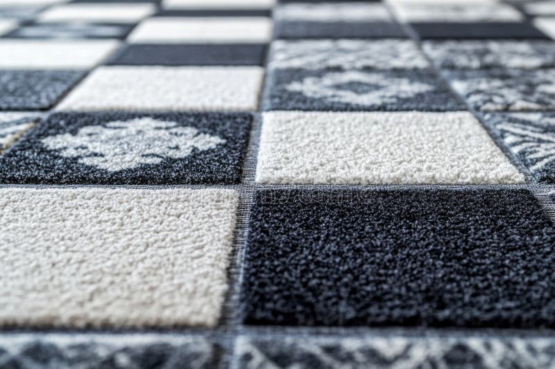 Stylish Patterned Carpet Tiles Showcase Stock Illustration ...