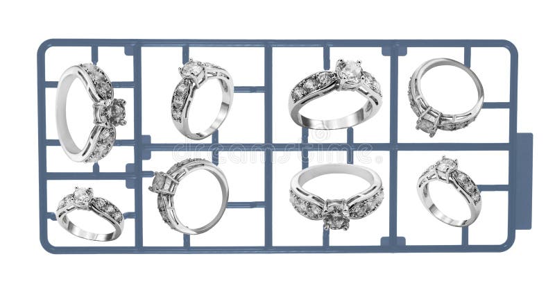 A Studio Photo of a Plastic Model Kit Ring Stock Illustration ...