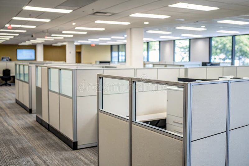 Studio Photo of Business Office Partitions Stock Illustration ...