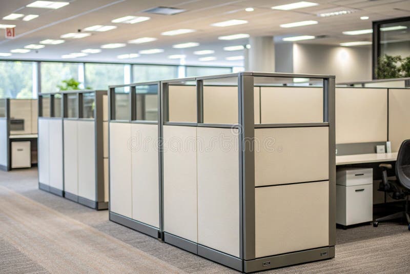 Studio Photo of Business Office Partitions Stock Illustration ...