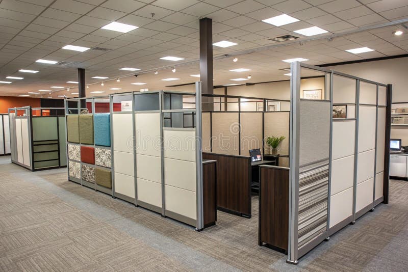 Studio Photo of Business Office Partitions Stock Illustration ...