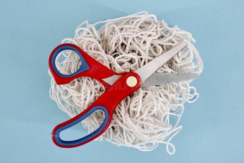 Tangled String stock photo. Image of cutout, fiber, cloth - 113695908