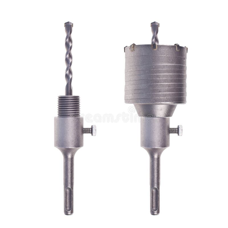 Carbide Core Bit in White Background Stock Image - Image of machine ...