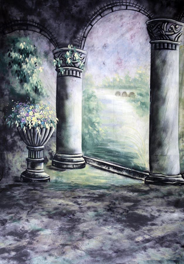 Studio Photography Draped Muslin Background Stock Illustration ...