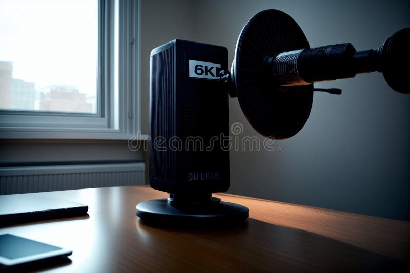 Studio Photography Realistic Details of a Desk Fan.AI Generated Stock ...