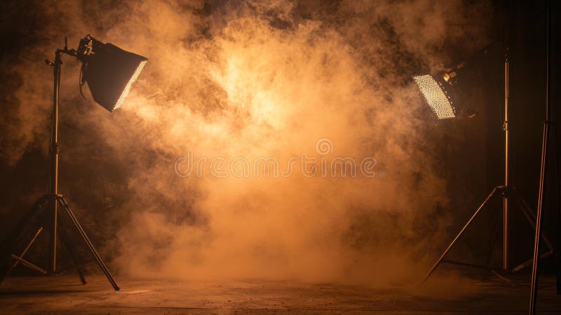Studio Lighting Setup Spotlight Smoke Effect Stock Photos - Free ...