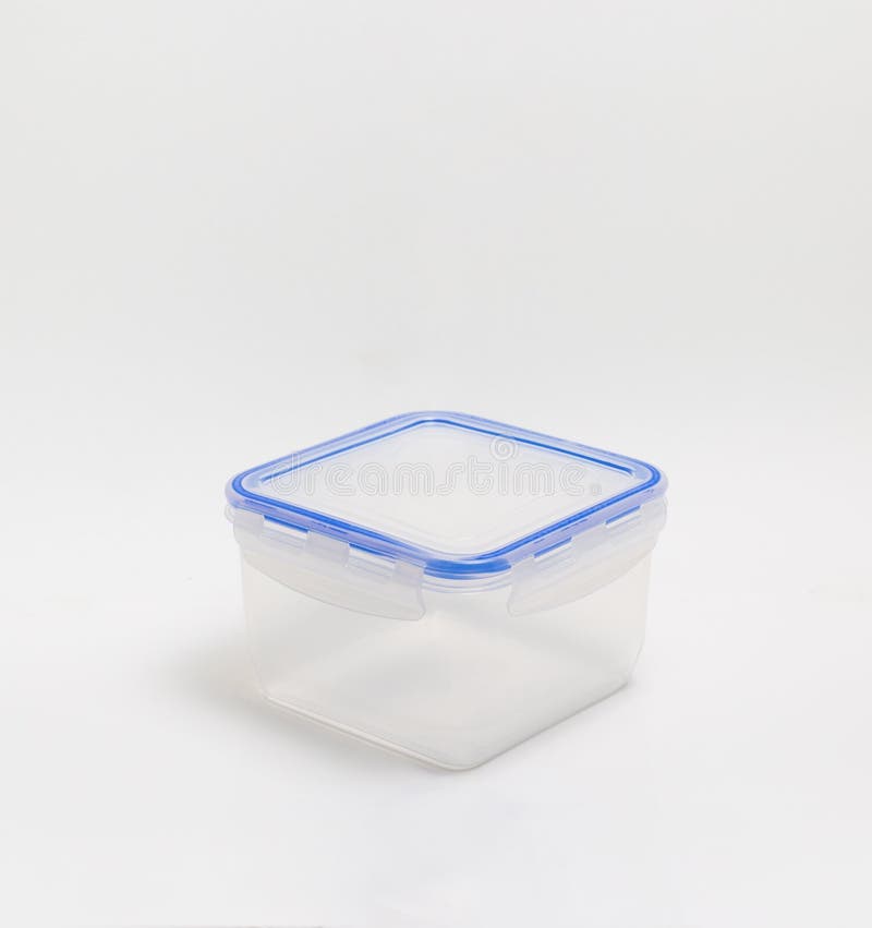 Studio Photography of a Translucent Plastic Box on Whit Stock Photo ...