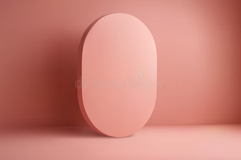 Studio Pink Set with Vertical Soft Edged Shape and Gradient Light Stock ...