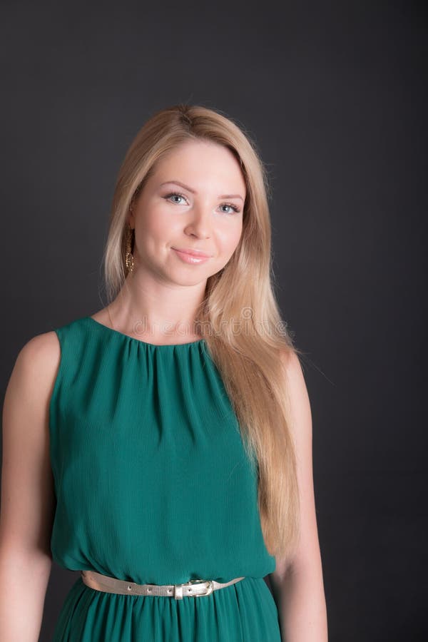 Portrait of a blonde stock image. Image of studio, model - 60020749