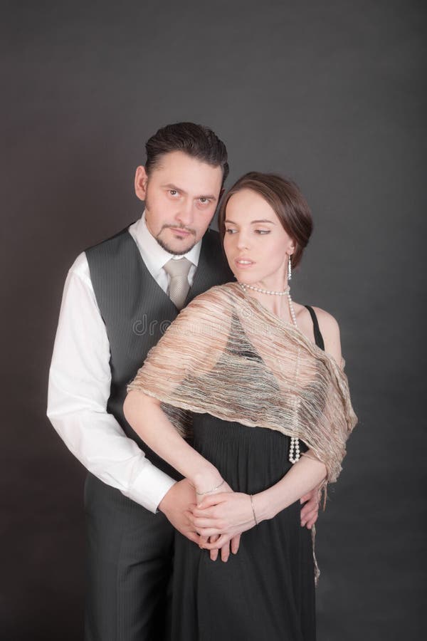 Studio Portrait of a Couple Stock Photo - Image of model, caucasian ...