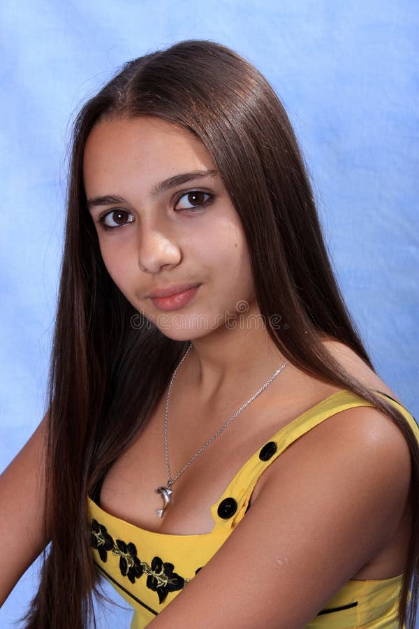 Studio portrait of girl stock photo. Image of facial - 10962906