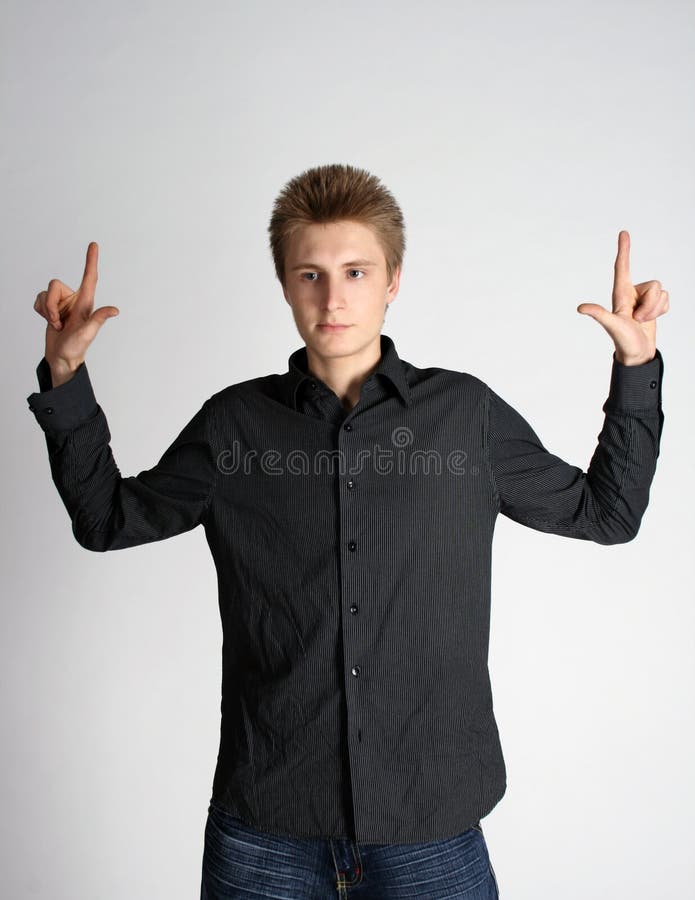 Studio portrait of a man stock photo. Image of adult - 13141562