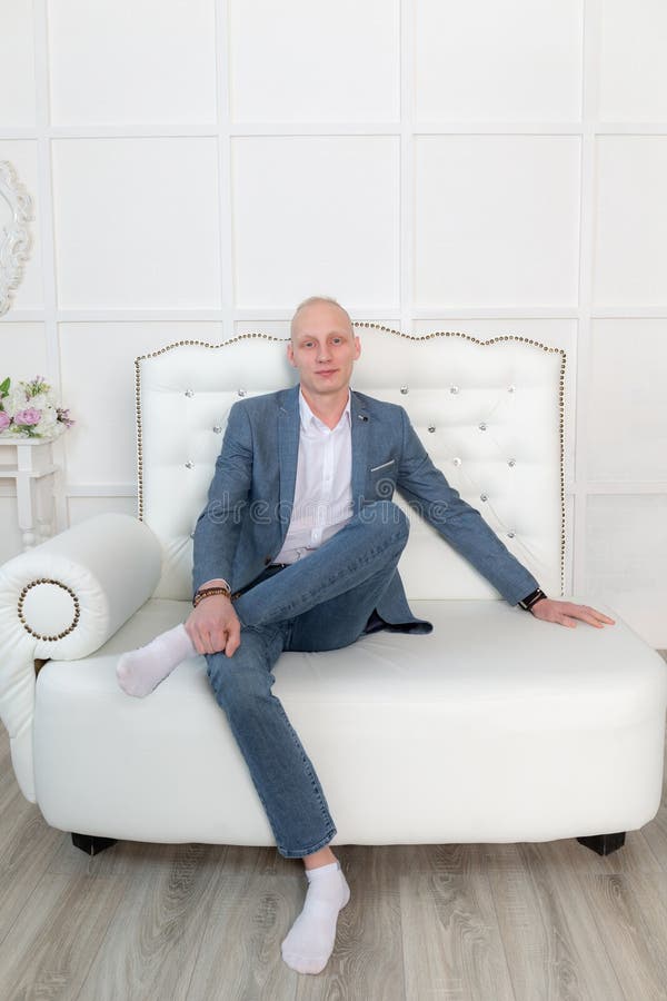 Studio Portrait of a Tall Man Stock Photo - Image of beautiful ...