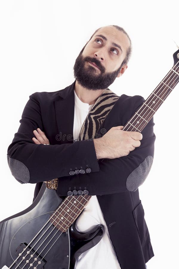 Studio Portrait Of Young Bass Player Stock Image - Image of music ... Studio Portrait Of Young Bass Player Stock Image - Image of music ...