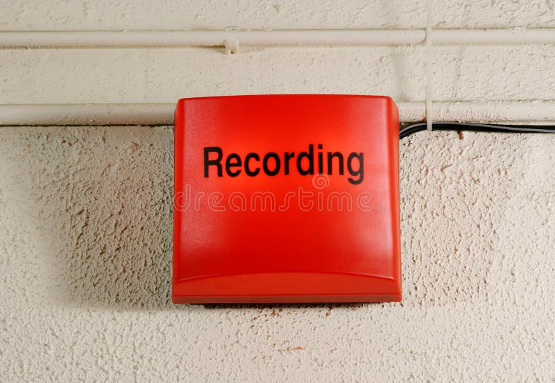 Studio Recording Sign stock photo. Image of broadcast, entertainment ...