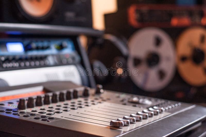 Studio recording stock photo. Image of studio, rock, vintage - 43680084