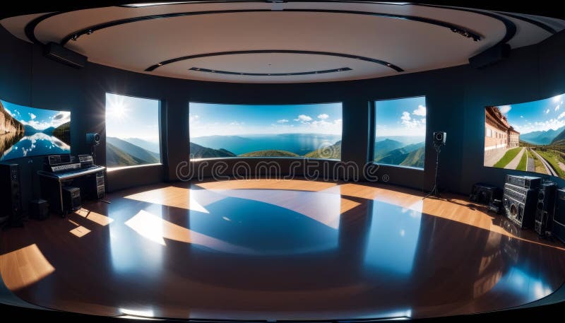 Studio Reflections Animation Vr Background 3d Three Dimensional House ...