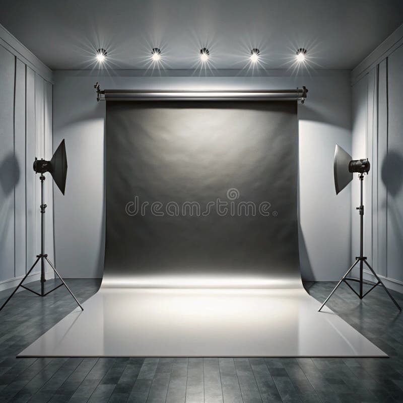 Studio Room Gradient Background. Abstract Black White Gradient ...