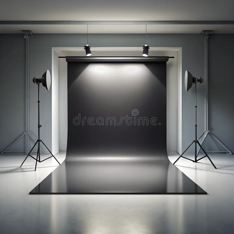 Studio Room Gradient Background. Abstract Black White Gradient ...