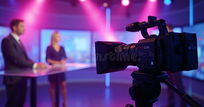 Professional Camera Filming Two Businessmen Stock Photos - Free ...