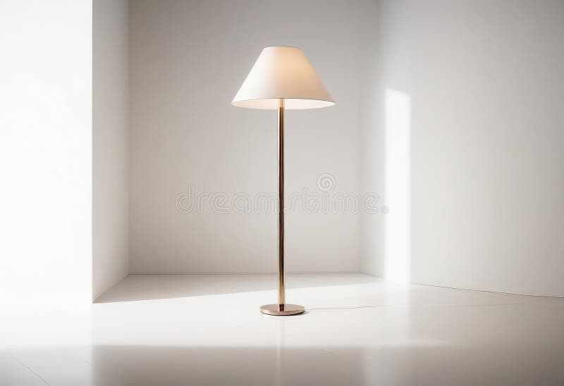 Studio Shot of a Contemporary Design Floor Stand Light Stock ...