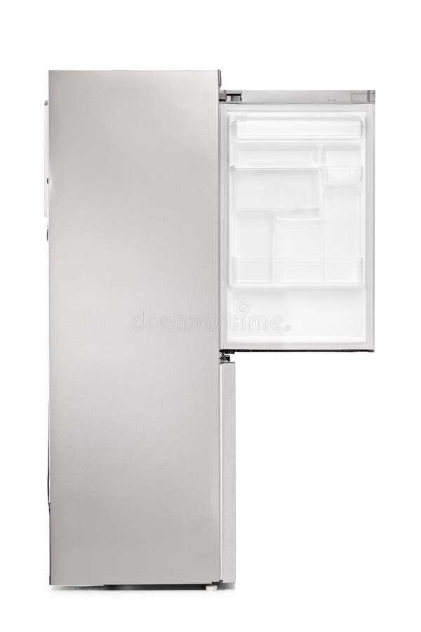 Studio Shot of an Empty Fridge Stock Image - Image of household ...