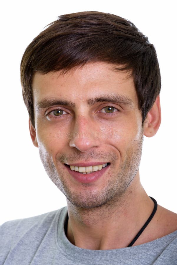 Face of Happy Young Handsome Man Smiling Against White Background Stock ... Face of Happy Young Handsome Man Smiling Against White Background Stock ...