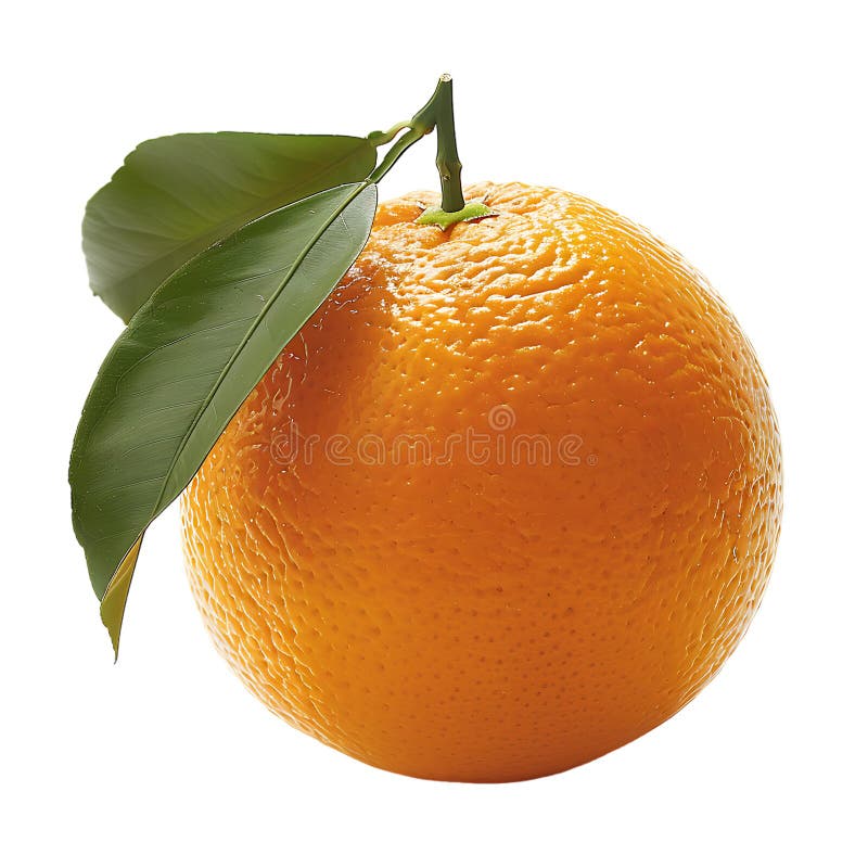 Studio Shot of Fresh Natural Orange Isolated on a Transparent ...