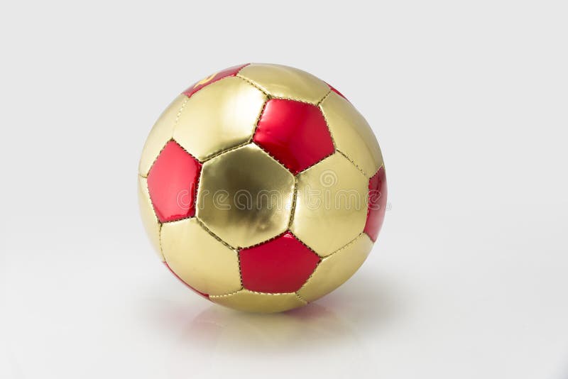 Golden football stock image. Image of football, objects - 30031399