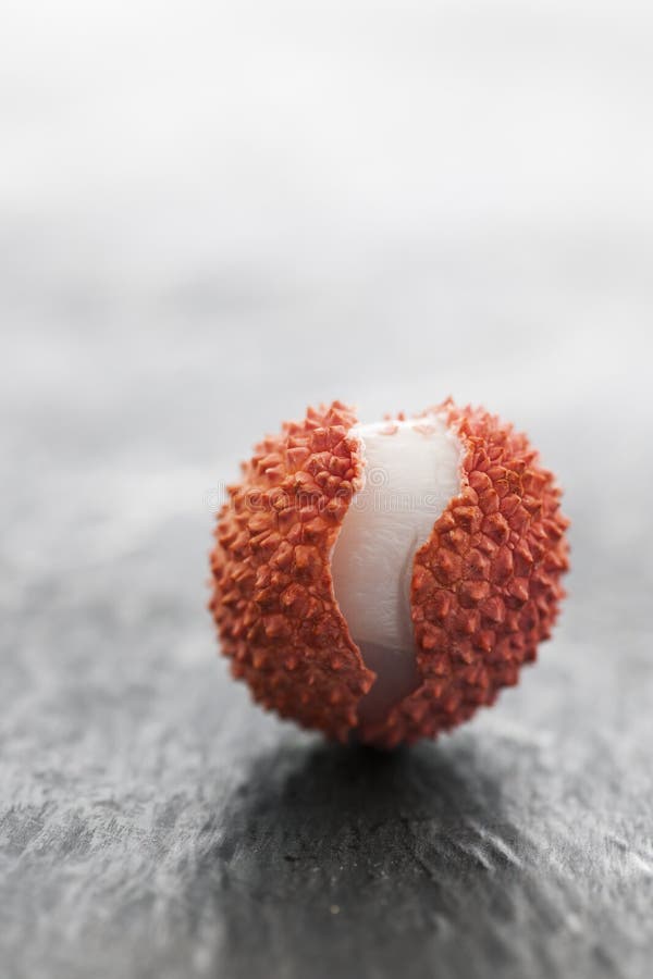 Single lychee stock photo. Image of asian, isolated, seed - 4569624