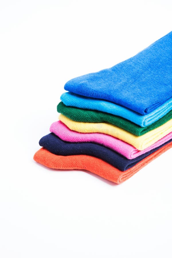Colored Socks Stretched by Tweezers Stock Image - Image of socks, white ...