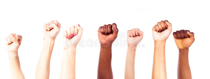 Multi-ethnic Young Adults` Hands Stock Image - Image of white, asian ...