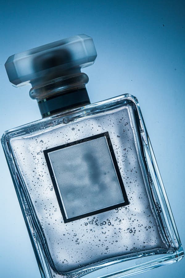 Backlit Perfume Bottle Shot in Studio Stock Image - Image of rippling ...