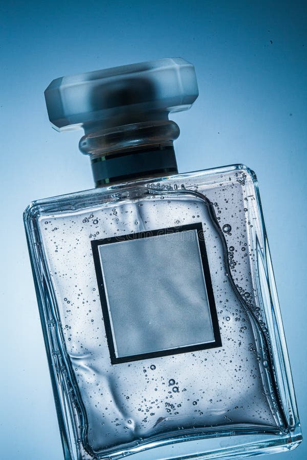Backlit Perfume Bottle Shot in Studio Stock Image - Image of luxury ...