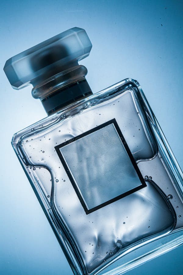 Backlit Perfume Bottle Shot in Studio Stock Image - Image of female ...