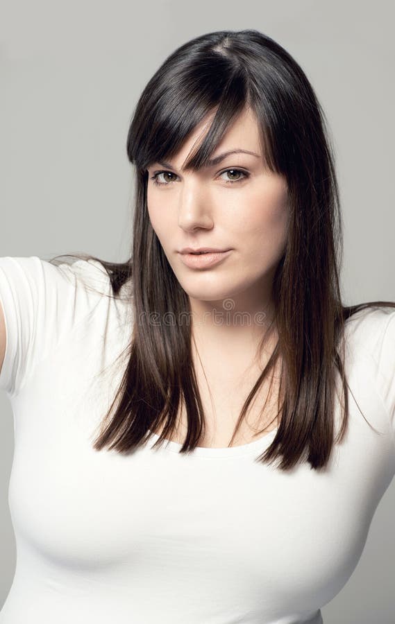 Naturally Gorgeous. Studio Shot of a Plus-size Model Posing for the ...