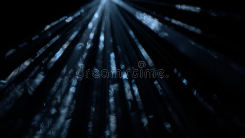 Studio Shot of Projector Haze Isolated on Black Background. Beautiful ...