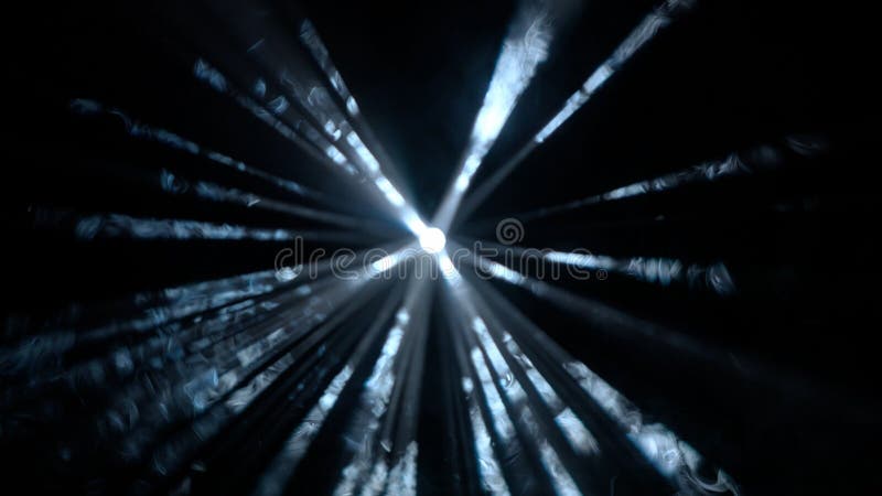 Studio Shot of Projector Haze Isolated on Black Background. Beautiful ...
