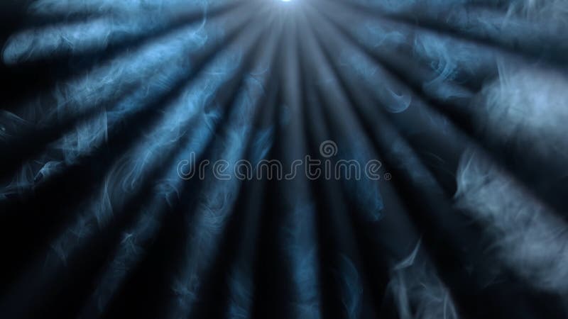 Studio Shot of Projector Haze Isolated on Black Background. Beautiful ...