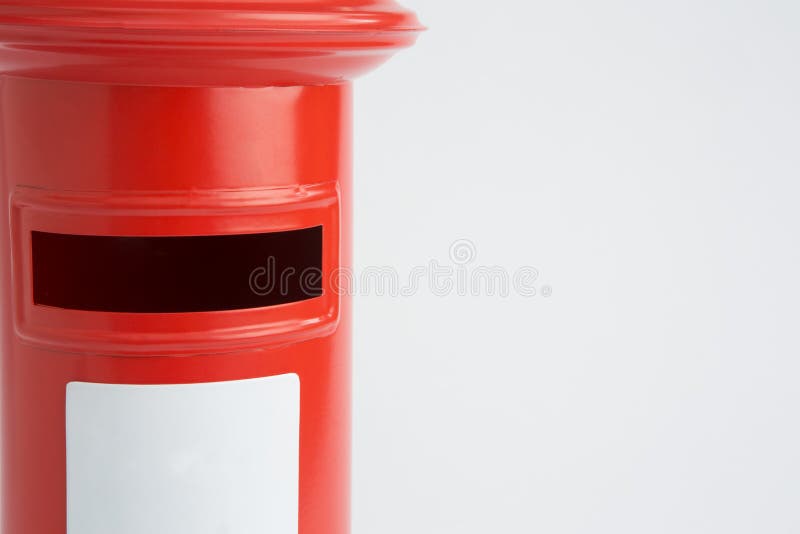 Studio Shot of Red Post Box Stock Photo - Image of concept, junk: 50032032
